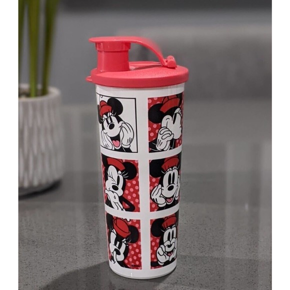 Tupperware | Dining | Tupperware Disney Minnie Mouse Tumbler W Drinking ...